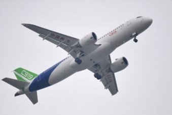 First Chinese-built passenger jet takes off for maiden flight ...
