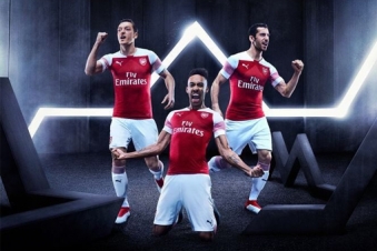 Leaked photo of Arsenal 2018/19 home kit features Henrikh Mkhitaryan ...