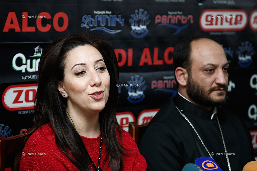 Press coference of Priest Ter Hakob Khachatryan and Alla Levonyan (photoset) - PanARMENIAN Photo